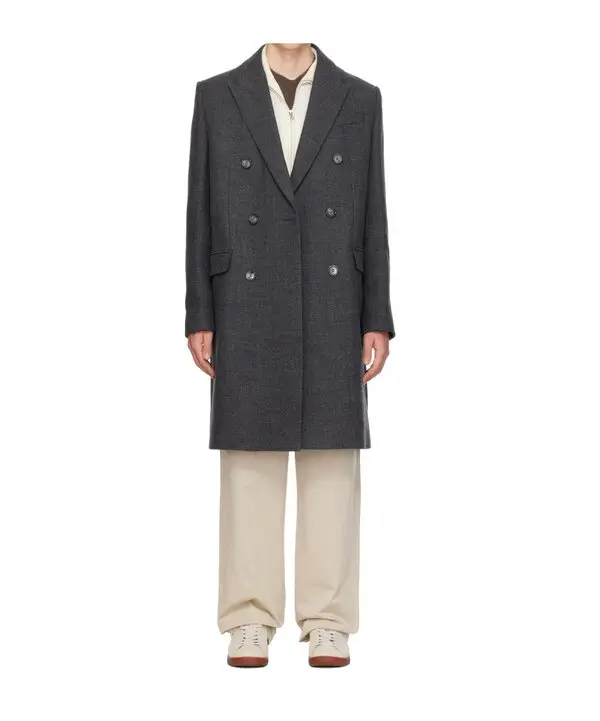 AMI Paris Double-breasted Tailored Coat