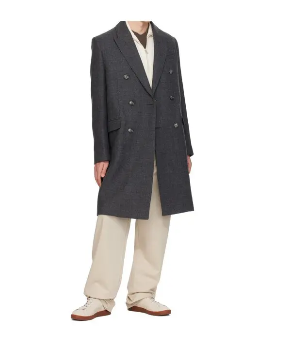 AMI Paris Double-breasted Tailored Coat