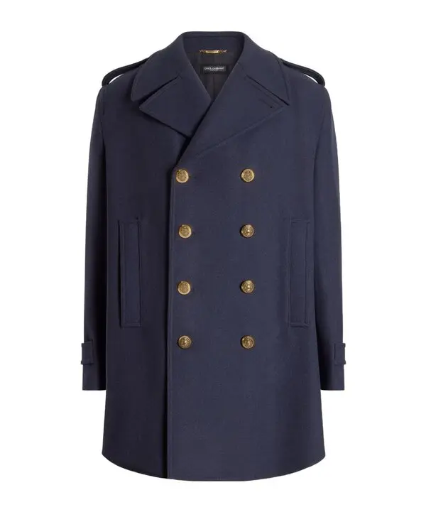 Dolce & Gabbana Double-breasted Peacoat - Black