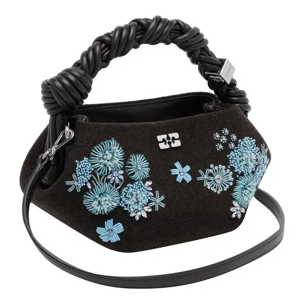 GANNI Bou Mini Bead-embellished Shoulder Bag