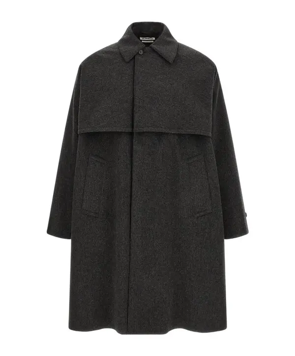 JIL SANDER Sport 131 Cape Detail Coat - Grey