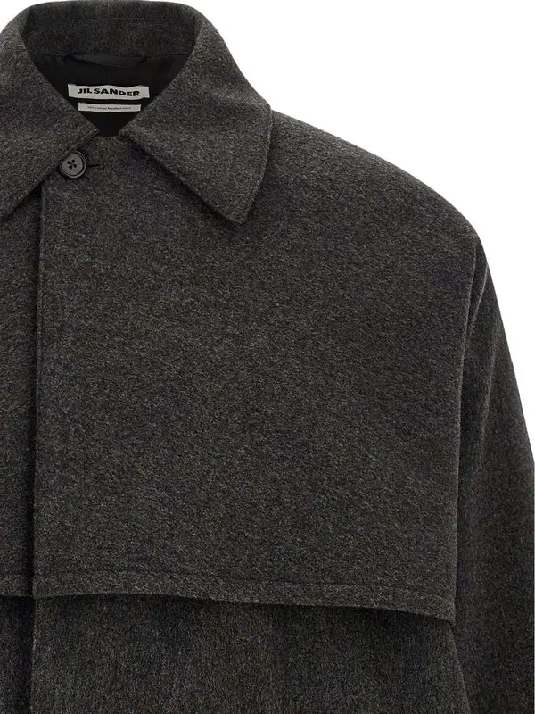 JIL SANDER Sport 131 Cape Detail Coat