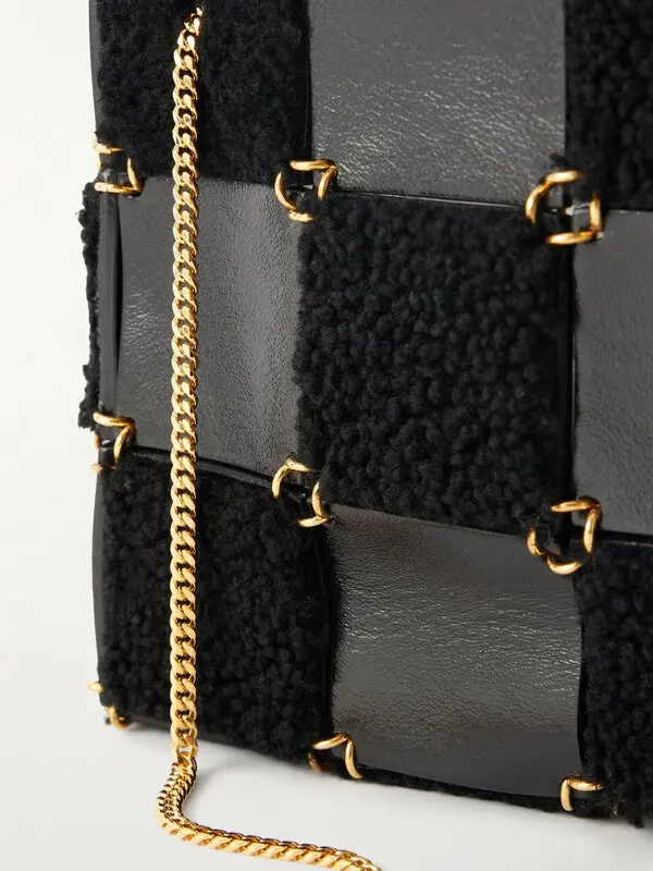 Khaite Emma Mini Leather And Suede Shoulder Bag