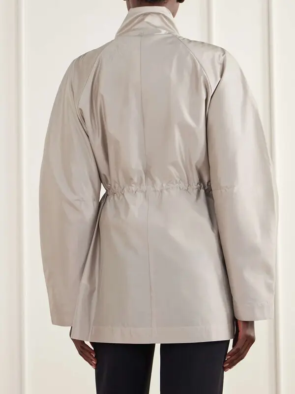 ST. AGNI Paper Taffeta Parka - Beige