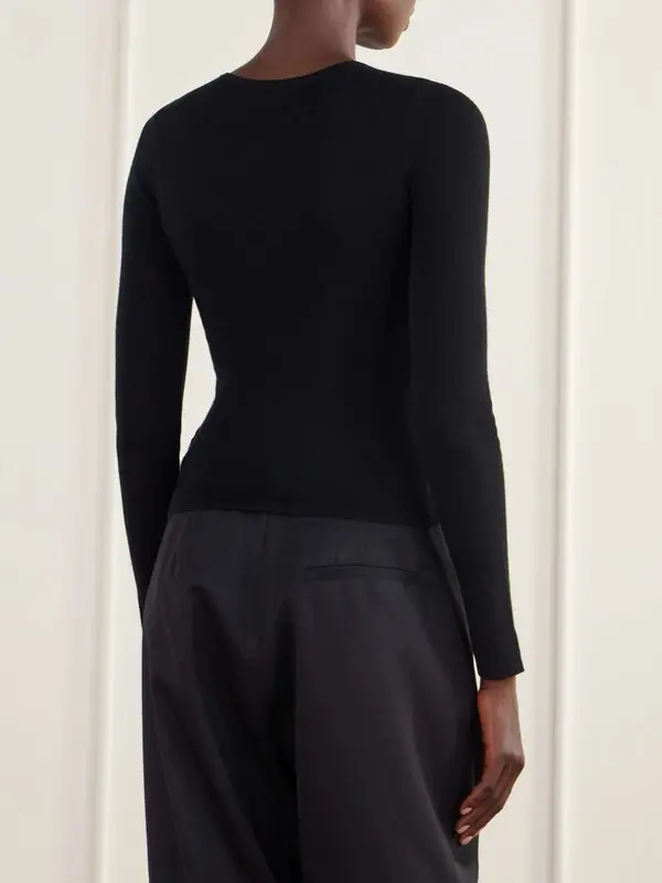 ST. AGNI Ribbed Merino Wool Sweater