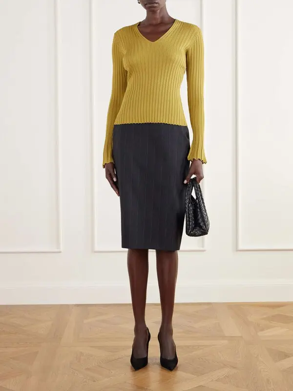 Proenza Schouler Roux Ribbed Top