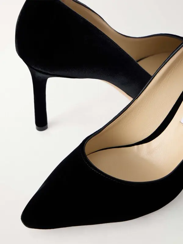 JIMMY CHOO Romy 85 Velvet Pumps
