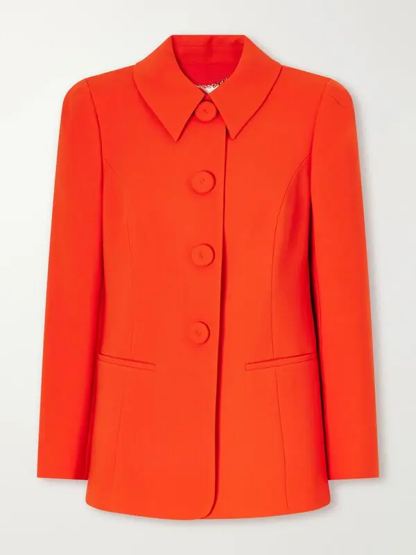 Carolina Herrera Stretch Wool-blend Twill Jacket