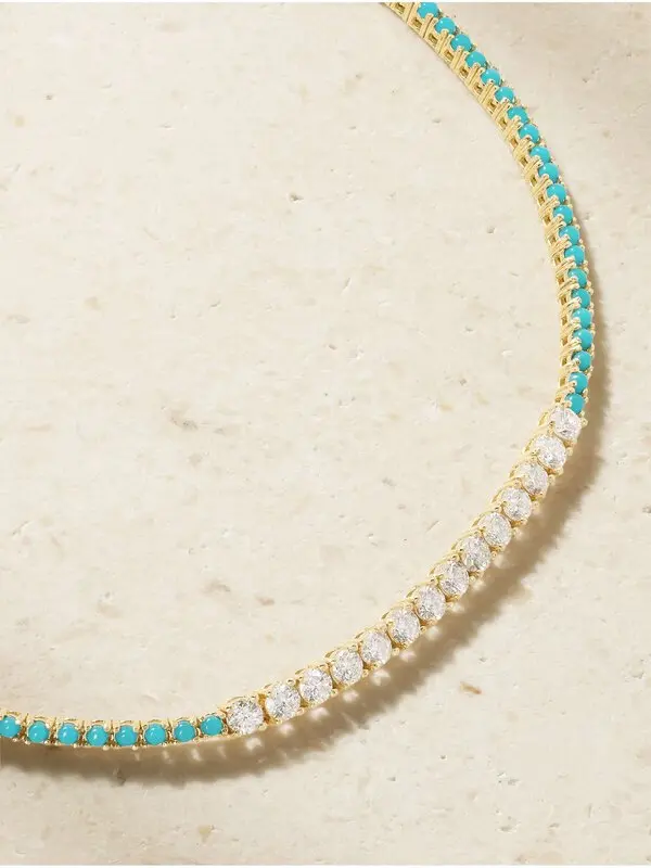 JENNIFER MEYER Small 18-karat Gold, Diamond And Tennis Necklace