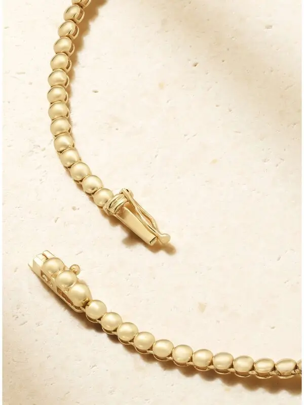 JENNIFER MEYER Small 18-karat Gold Sapphire Tennis Necklace