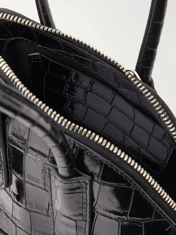 Attico Sant Ambroeus Croc-effect Leather Top-handle Bag