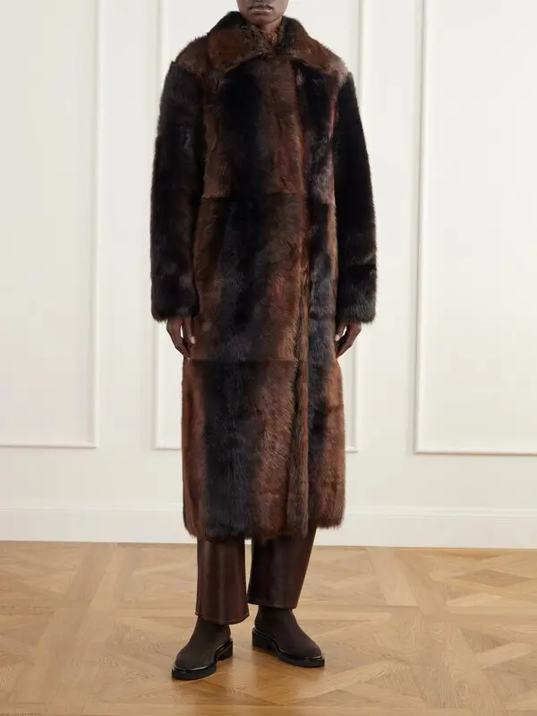 ARMA Verena Reversible Shearling And Leather Coat - Brown