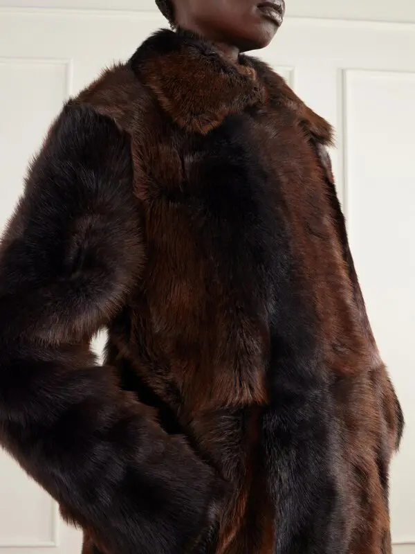ARMA Verena Reversible Shearling And Leather Coat - Brown