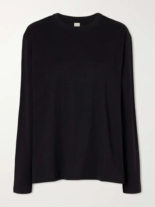 FLORE FLORE Maggie Ribbed Organic Cotton-jersey T-shirt