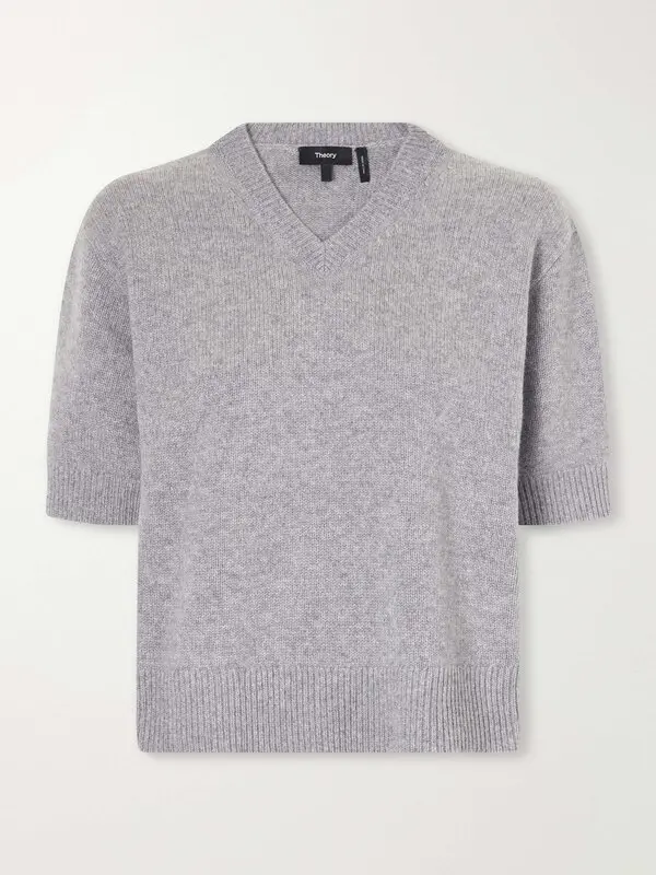 Theory Cropped Cashmere Sweater