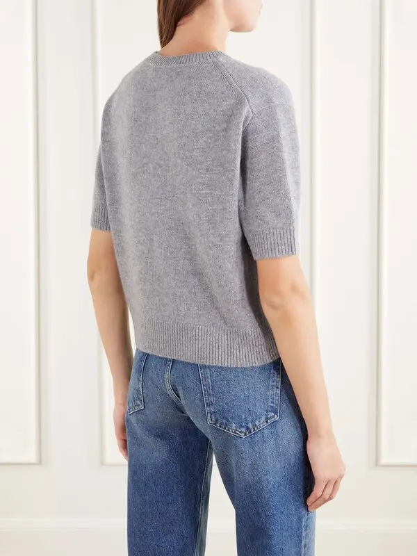 Theory Cropped Cashmere Sweater