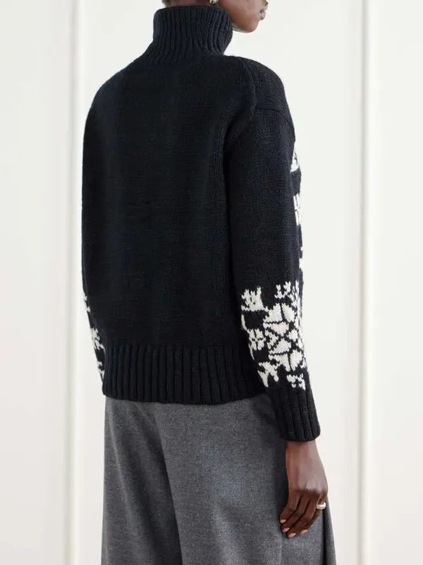 Polo Ralph Lauren Intarsia-knit Wool Turtleneck Sweater