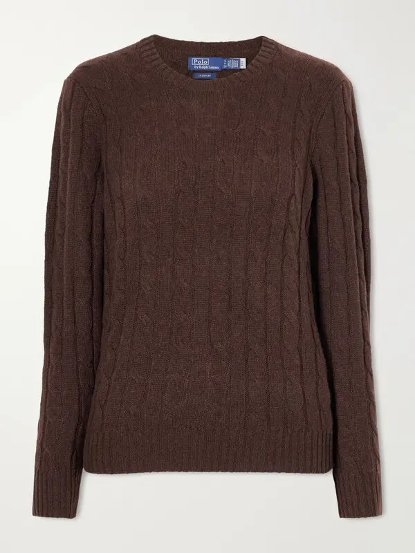 Polo Ralph Lauren Julianna Cable-knit Cashmere Sweater