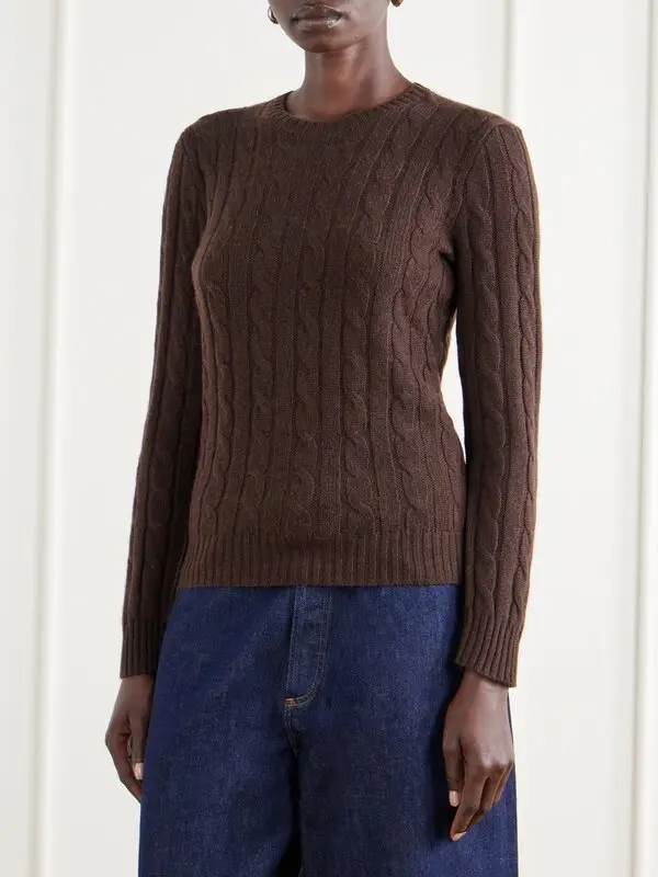 Polo Ralph Lauren Julianna Cable-knit Cashmere Sweater
