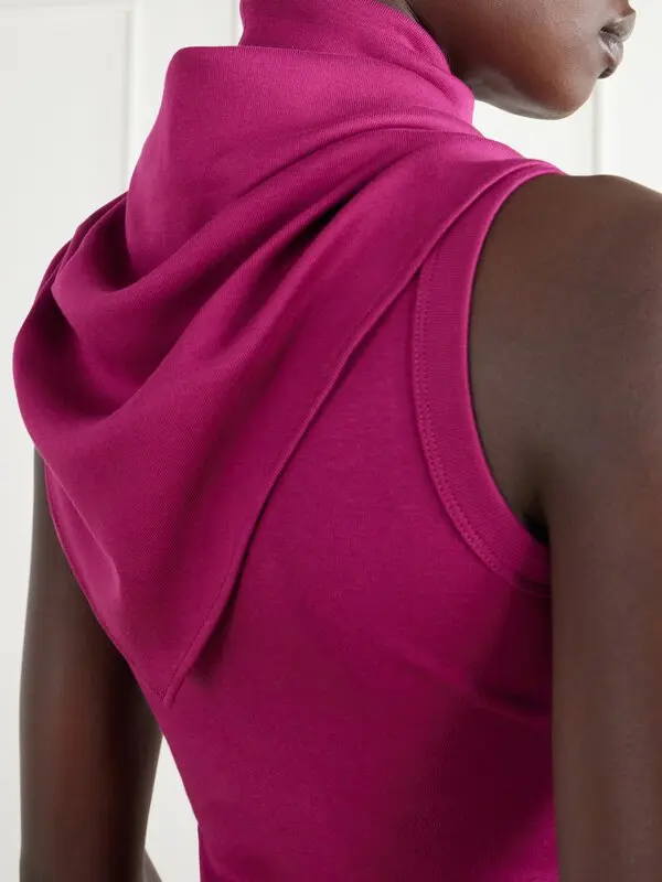 FLORE FLORE Flore Ribbed Organic Cotton-jersey Scarf