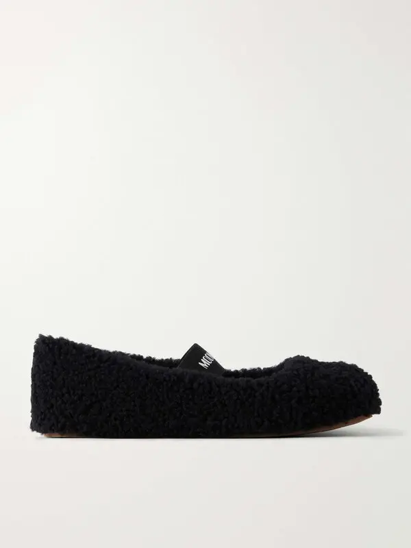 Moon Boot Shearling Ballet Flats