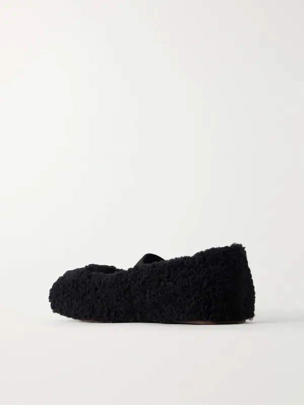 Moon Boot Shearling Ballet Flats