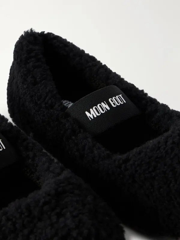 Moon Boot Shearling Ballet Flats - Black