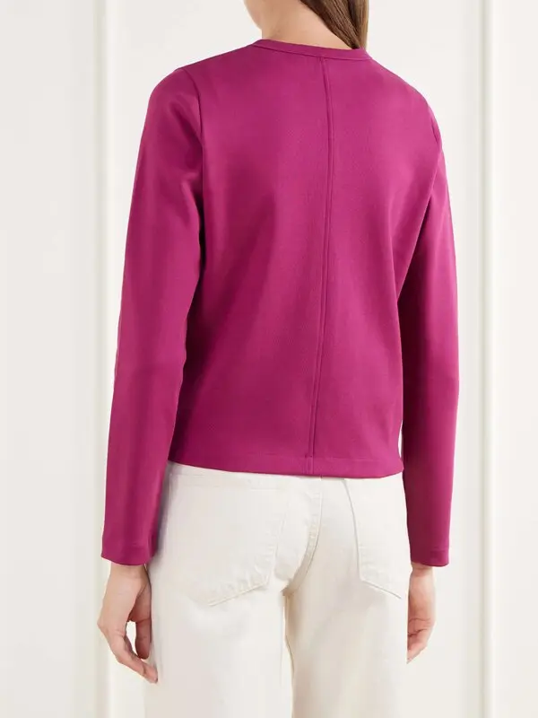 FLORE FLORE Poppy Organic Cotton-jersey Cardigan - Pink