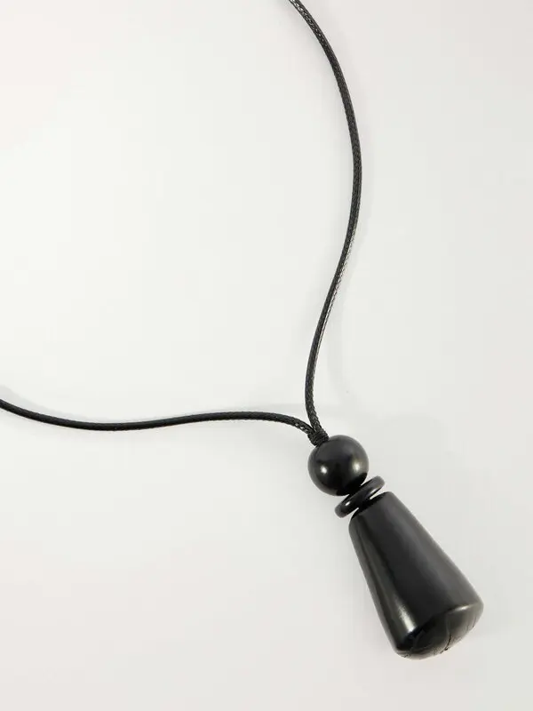 HUNTING SEASON The Tagua Cone Seed And Leather Necklace