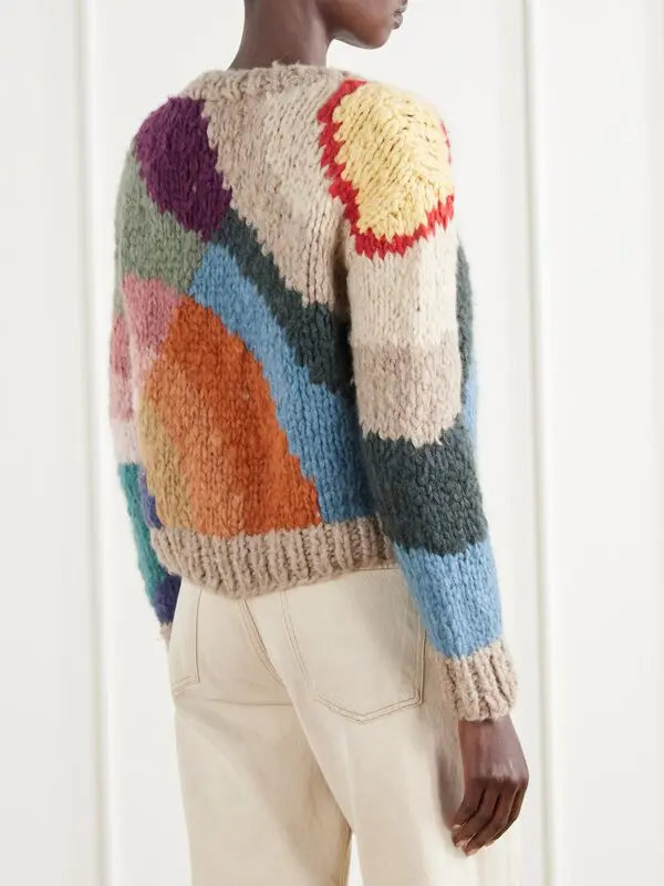 Suzie Kondi Emilia Jooshi Intarsia-knit Cashmere Sweater