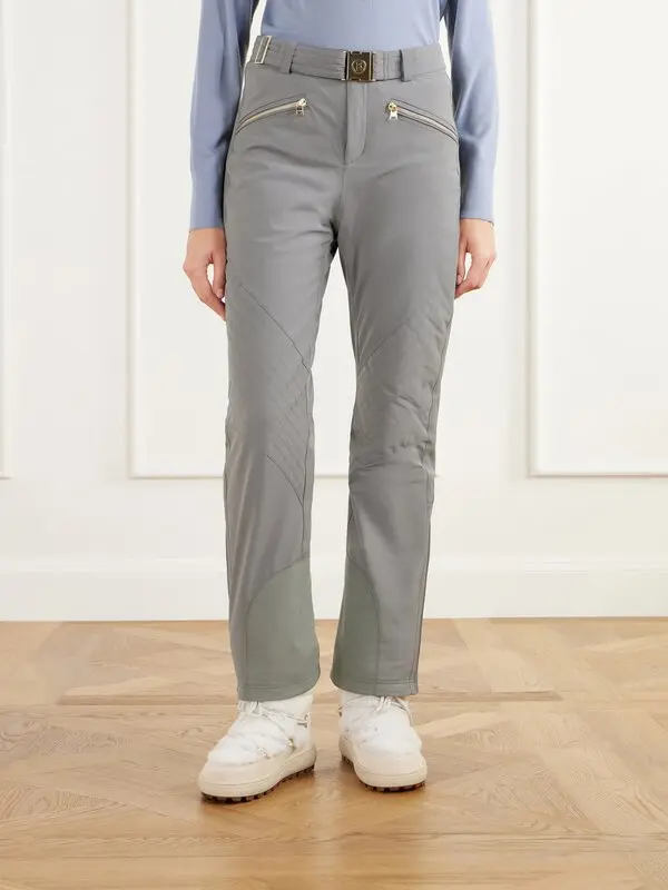 Bogner Franzi-t Belted Stretch-shell Flared Ski Pants