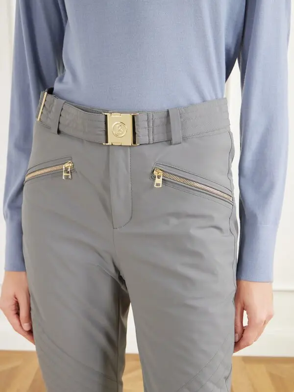 Bogner Franzi-t Belted Stretch-shell Flared Ski Pants