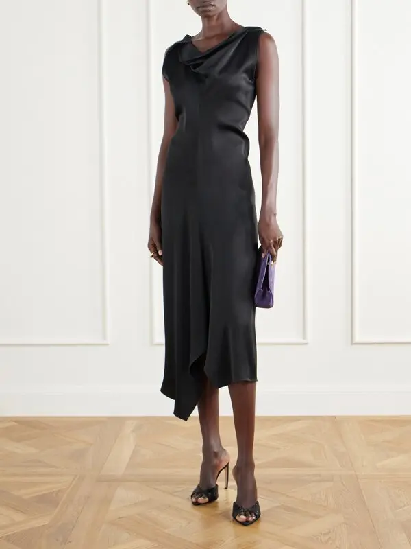 Victoria Beckham Harlow 100 Bead-embellished Satin Sandals