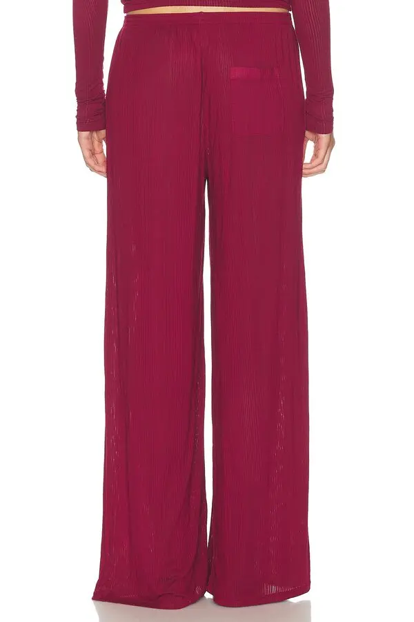 NEGATIVE UNDERWEAR Whipped Track Pant In Burgundy