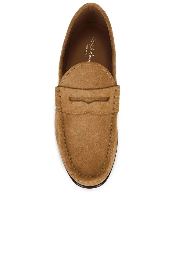 Ralph Lauren Purple Label Chalmers Loafer In Beige