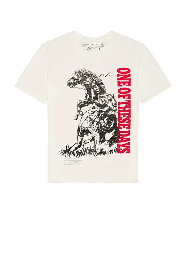 ONE OF THESE DAYS Anyhow Tee Shirt In White