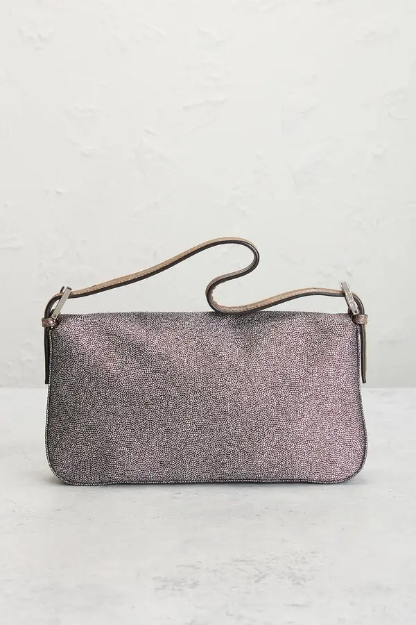 Fendi Baguette Shoulder Bag In Metallic