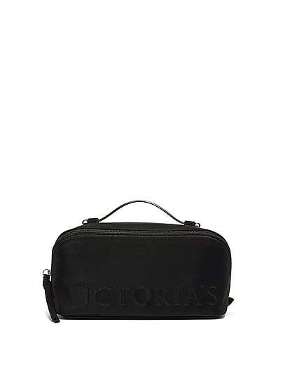 Victoria's Secret Luxe 3-piece Expandable Travel Makeup Bag - Print