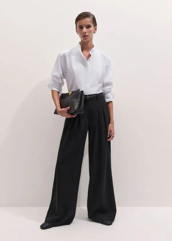 ME+EM Perfect Pleat Wide Leg Pant