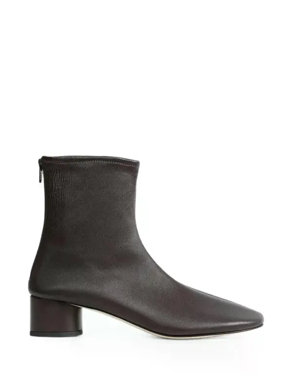 Dear Frances Harlie Leather Ankle Boots - Brown