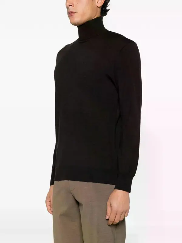 DIANA STUDIO Roll-neck Knitted Sweater - Brown