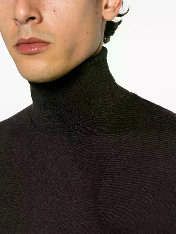 DIANA STUDIO Roll-neck Knitted Sweater - Brown