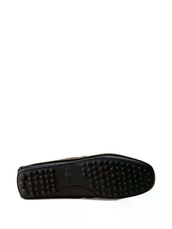 Car Shoe Tassel-detail Leather Loafers