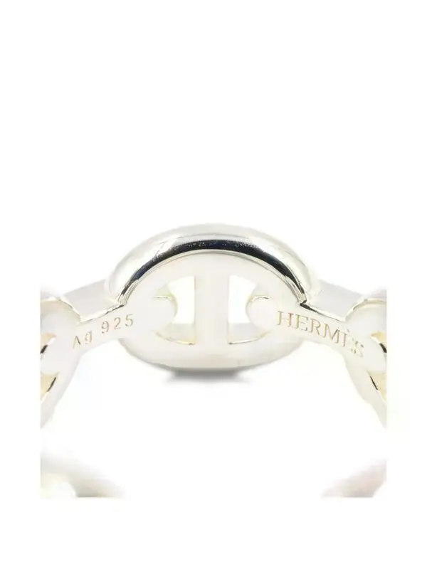 Hermès 2010s Pm Anchainling Ring - Silver
