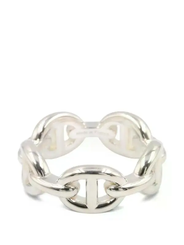 Hermès 2010s Pm Anchainling Ring - Silver