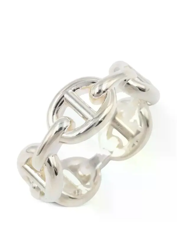 Hermès 2010s Pm Anchainling Ring - Silver