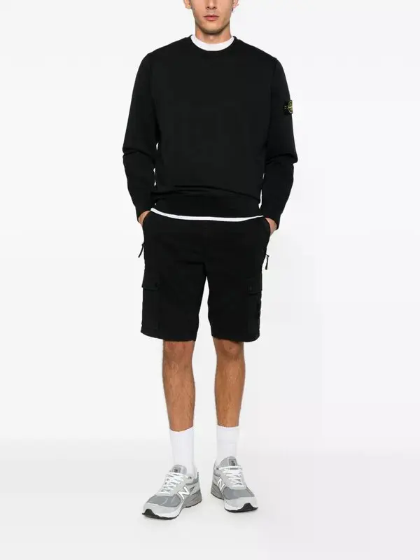 Stone Island Compass-patch Cargo Shorts