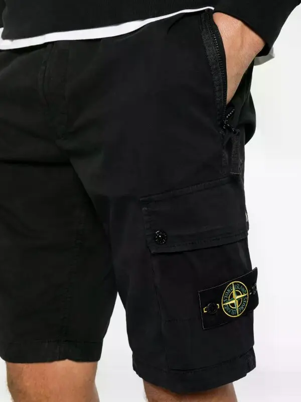Stone Island Compass-patch Cargo Shorts