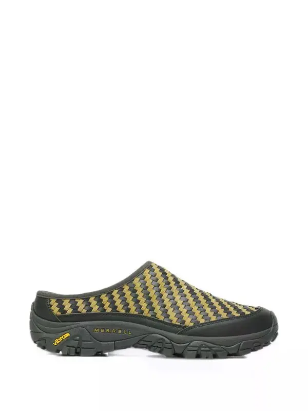 Merrell Moab 2 Woven Leather Mules - Grey