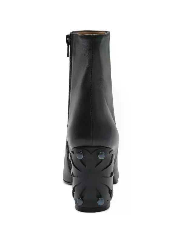 Malìparmi Appliqué Studded Ankle Boots